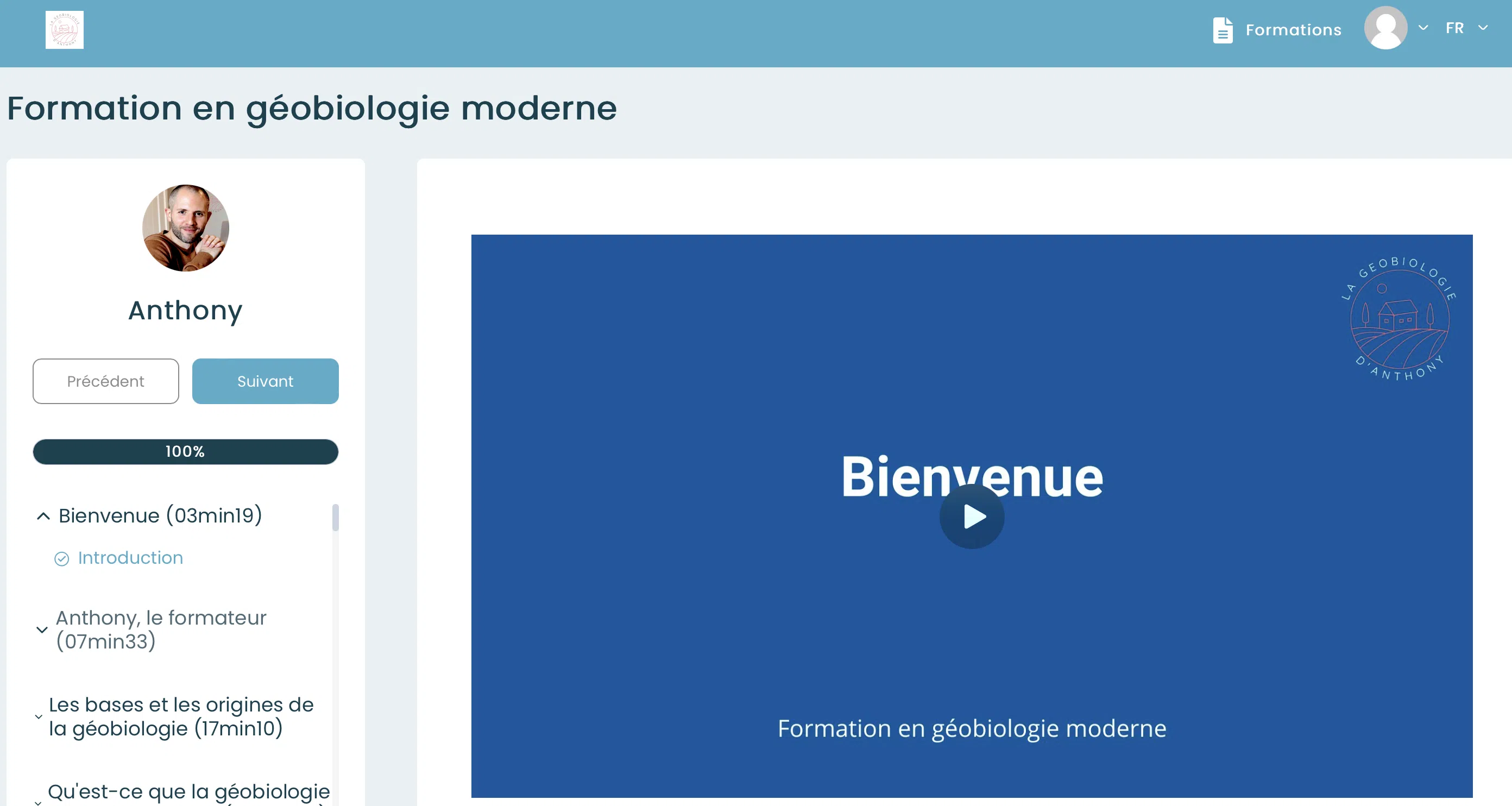 Formation en géobiologie en ligne | La géobiologie d'Anthony